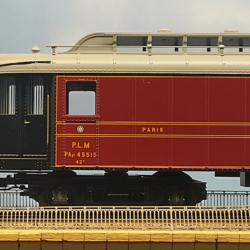 MTH - 1 Voiture POSTALE OCEM - PLM - du coffret 20-60027 - 3 rails